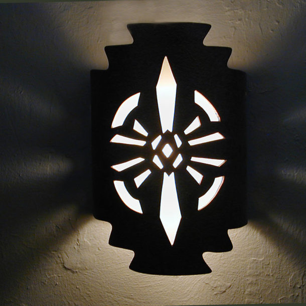 Daggar Design, Zig Zag Handcut Sconce - Ancient Bronze color - Indoor ...
