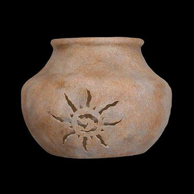 Ancient Sun Design - Wall Sconce | Southwest Ceramic Lighting